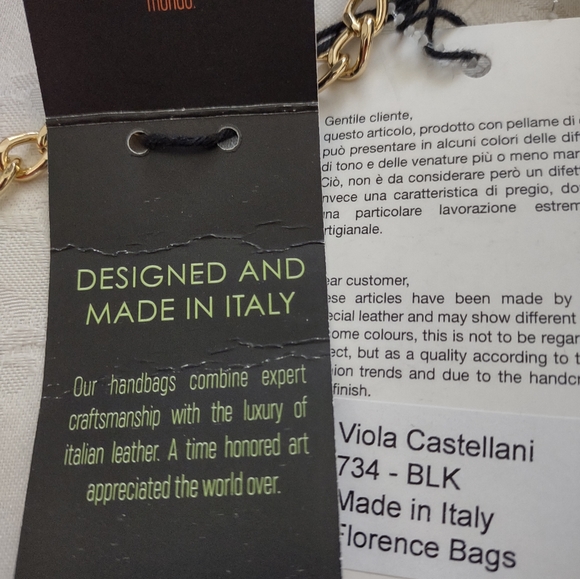 Viola Castellani | Bags | New Viola Castellani Luxury Italian Leather ...